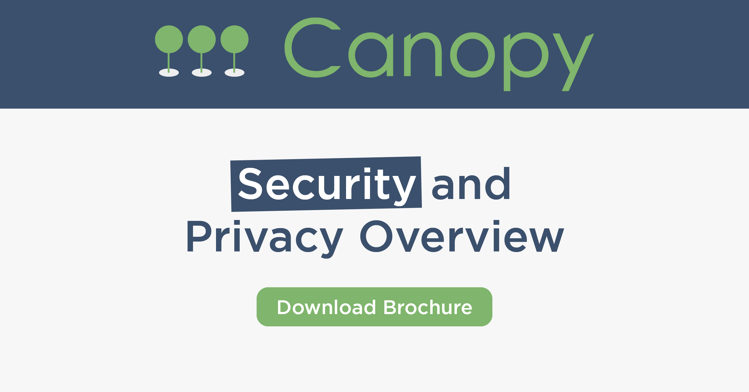 Security & Privacy Overview | Canopy Software